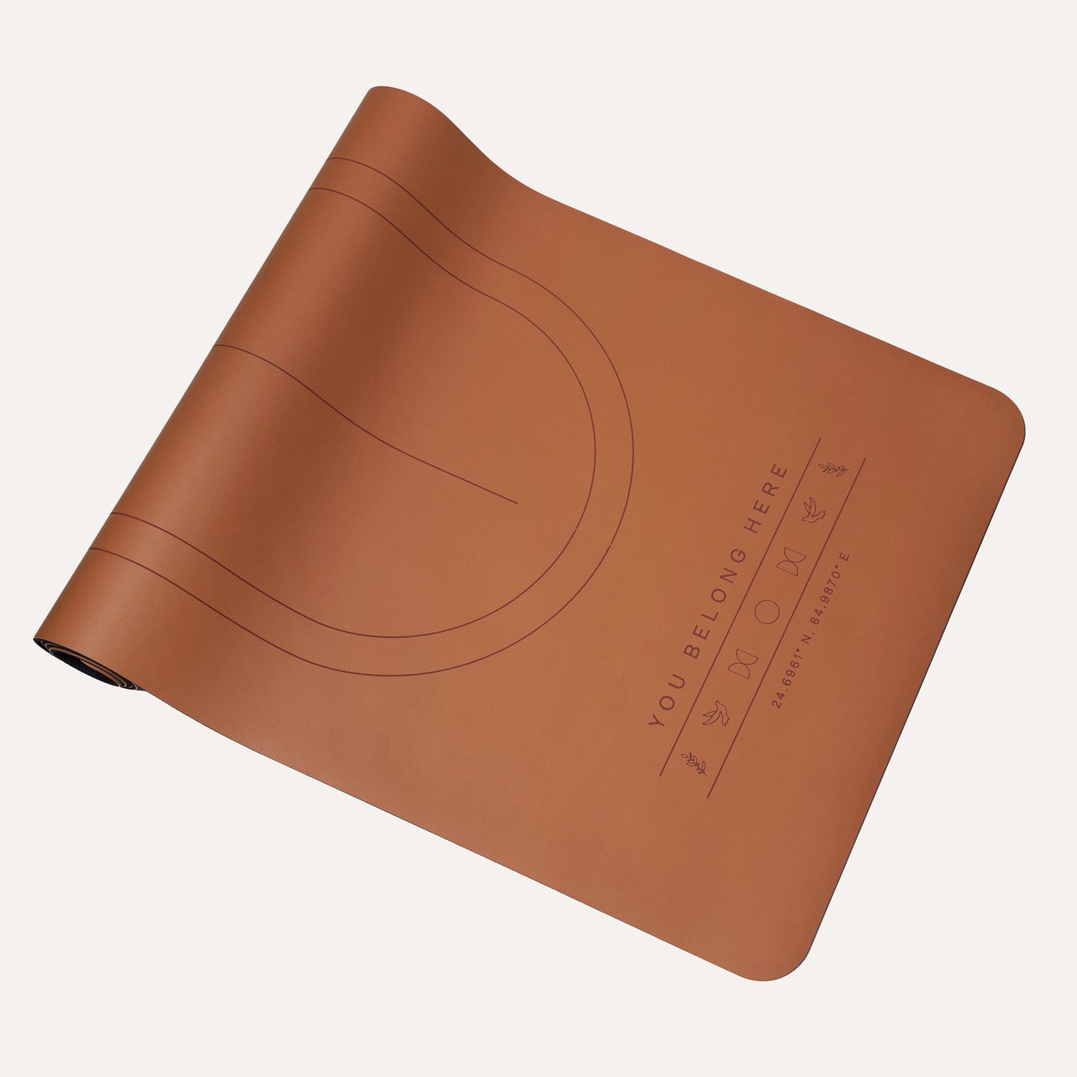 EverGrip Non Slip Matte Yoga Mat. FSC® Certified Natural Rubber - Warm ...