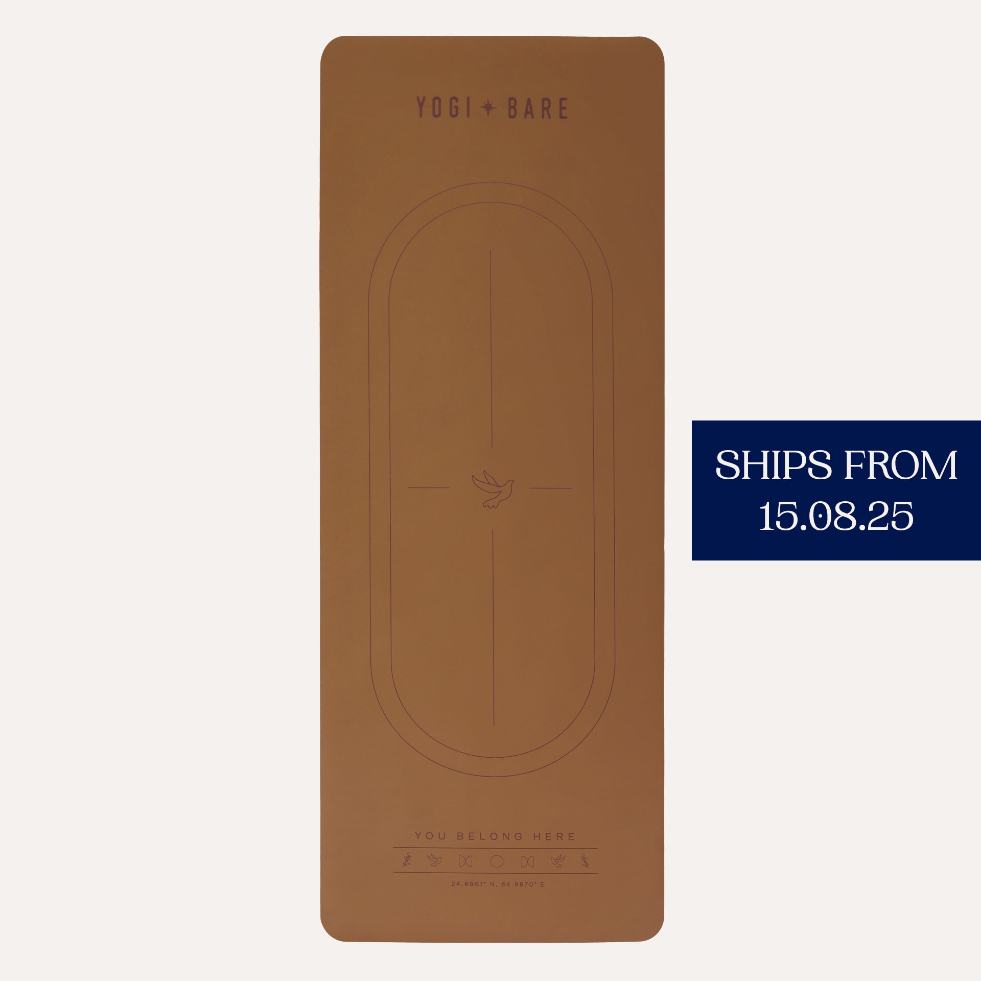 Warm Sand EverGrip™ Yoga & Pilates Mat – Yogi Bare